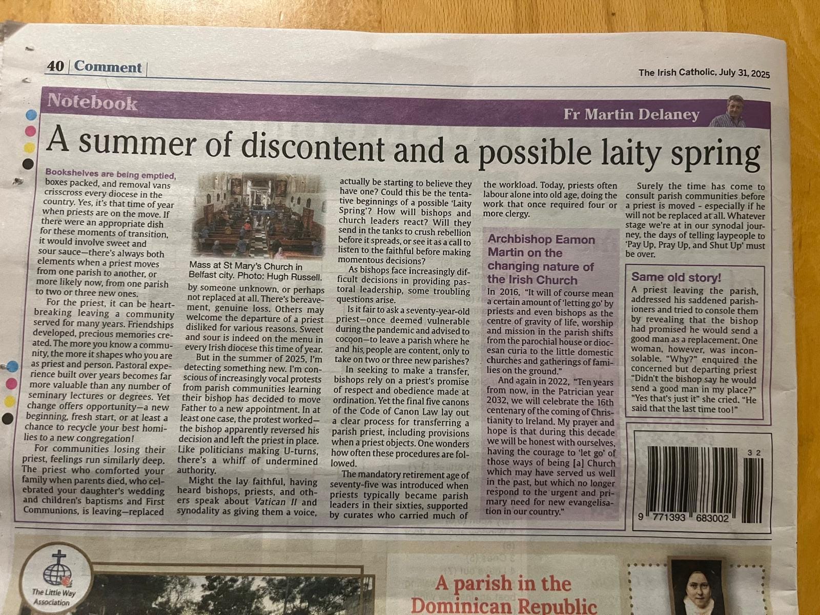 Irish Catholic: A summer of discontent and a possible laity spring - by ...